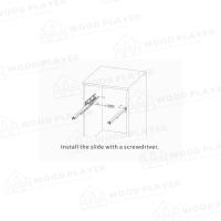 China 16mm Soft Close Drawer Slide 3-Fold Concealed Ball Bearing Full Extension 250-600mm for sale