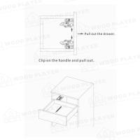 China 16mm Soft Close Drawer Slide 3-Fold Concealed Ball Bearing Full Extension 250-600mm for sale