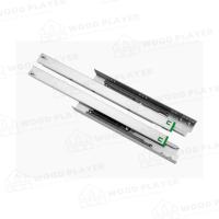 China 16mm 3-Fold Concealed Drawer Slide Soft Close Ball Bearing Full Extension 250-600mm for sale