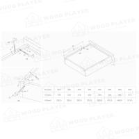 China WPFA-19mm 3-Fold concealed Drawer Slide With Adjustable Nail Push Open Conceaed Slide with Adjustable Nails for sale