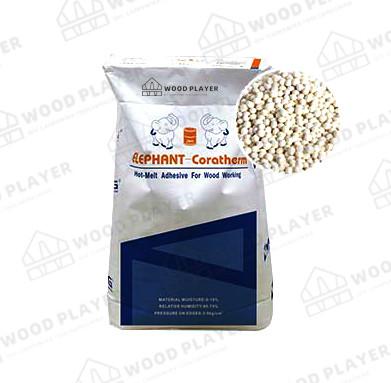 China EVA Edge Banding Hot Melt Adhesive Glue Sticks 180-250 G/M2 15-60 M/Min for sale