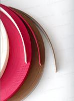 China PVC Edge Banding 0.6mm x 20mm Kitchen Countertop Wood Grain Trim for Board for sale