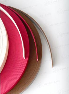 China PVC Edge Banding 0.6mm x 20mm Kitchen Countertop Wood Grain Trim for Board for sale