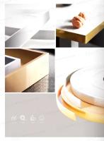 China OEM ODM Walnut Wood Grain PVC Edge Banding Tape 6mm to 120mm Width 0.25mm to 4mm Thickness for sale
