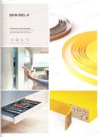 China OEM ODM Walnut Wood Grain PVC Edge Banding Tape 6mm to 120mm Width 0.25mm to 4mm Thickness for sale