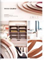 China OEM ODM Walnut Wood Grain PVC Edge Banding Tape 6mm to 120mm Width 0.25mm to 4mm Thickness for sale