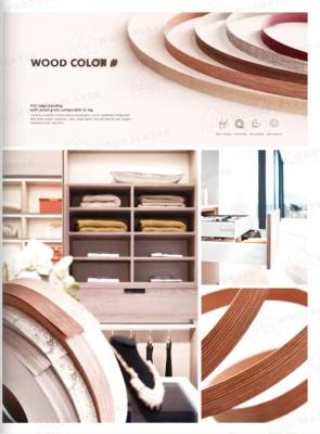 China OEM ODM Walnut Wood Grain PVC Edge Banding Tape 6mm to 120mm Width 0.25mm to 4mm Thickness for sale