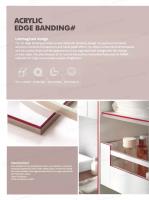 China PVC Edge Banding 0.6mm x 20mm Kitchen Countertop Wood Grain Trim for Board for sale