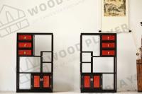 China Rosewood Mahogany Antique Display Cabinet 180cm Standing Book Storage Shelf for sale