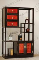 China Rosewood Mahogany Antique Display Cabinet 180cm Standing Book Storage Shelf for sale