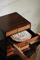 China Purple Sandalwood Burmese Flower Chinese Tea Cabinet 80cm Custom Solid Wood Storage for sale