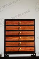 China Purple Sandalwood Burmese Flower Chinese Tea Cabinet 80cm Custom Solid Wood Storage for sale