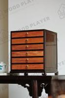 China Purple Sandalwood Burmese Flower Chinese Tea Cabinet 80cm Custom Solid Wood Storage for sale