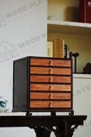 China Purple Sandalwood Burmese Flower Chinese Tea Cabinet 80cm Custom Solid Wood Storage for sale