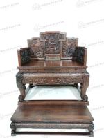 China Luxury Chinese Antique Wood Armchair 300 kg Load Capacity Solid Wood Classic Seat for sale