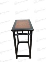 China CE Brown Seven Screens Ebony Chair Original Wood Antique Armchair 48x37x100cm for sale