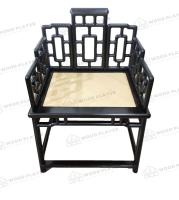 China CE Brown Seven Screens Ebony Chair Original Wood Antique Armchair 48x37x100cm for sale