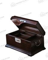 China Custom Small Wooden Box with Hinged Lid 100PCS MOQ CE Certified Polished Woodwork Arts and Crafts Rectangle for sale