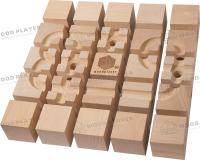 China Wooden Marble Run Building Blocks 25pcs Educational Toy for Kids Hand Eye Coordination for sale