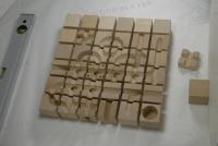 China Wooden Marble Track Building Blocks 36PCS Basic Combination Educational Ball Run Toy for sale