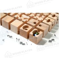 China Wooden Marble Track Building Blocks 49-Piece Set Original Pine Wood Educational Toy for Kids 4-12 Years for sale