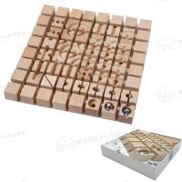 China 64pcs Original Wooden Puzzles Marble Race Run Building Blocks for sale