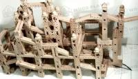 China Customized Logo 122PCS Wooden Puzzles Marble Run Wooden Blocks for sale