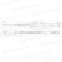 China WPFA-45mm 3-Fold Ball Bearing Slide Full Extension Soft Close Drawer Slide 35-45kg for sale