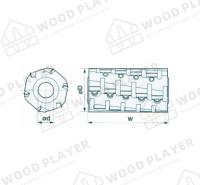 China OEM Steel Aluminum Alloy Woodworking Helical Cutterhead WPMP-CH8 30x12x1.5mm for sale