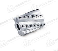 China 10KG Alloy Steel Helical Spiral Cutterhead with TCT Combination Knife 15x15x2.5mm for sale