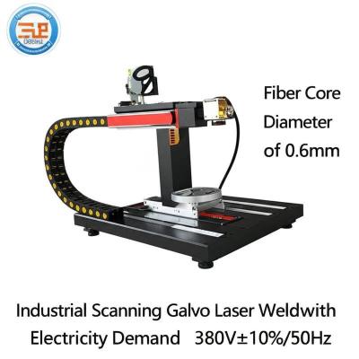 China Galvo Laser Welding System with 0.6mm Fiber Core Diameter 380V±10%/50HZ Power Supply and 0.1-3mm Welding Depth for sale