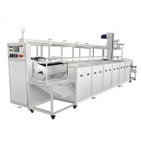 China Fully Automatic Ultrasonic Cleaning Equipment With Roller Baskets For Oil Removal for sale
