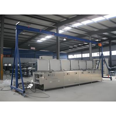 China Semi-Automatic Multi-Tank Vacuum Hydrocarbon Cleaning Machine with Hot Air Drying for sale
