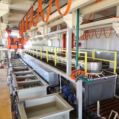 China Semi-Automatic Anodizing Line With 2 Gantry Cranes For Aluminum Part Flexibility for sale