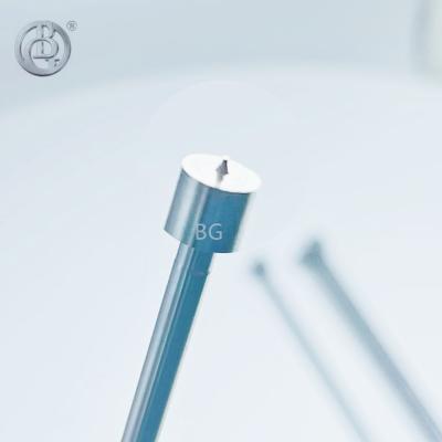 China Custom High Precision Plastic Mold Parts Samll Angle Pin On The Top for sale