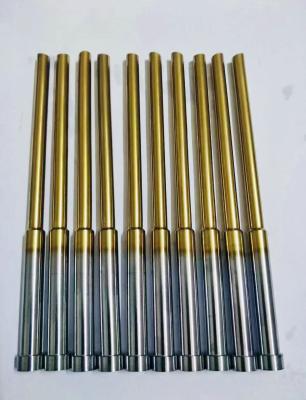 China Customized Mold Core Pins With TiN Coating Gold Natural Color HRC80 Hardness for sale