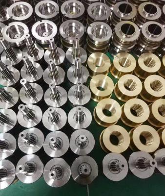 China TiN Coating Cosmetic Injection Moulding , Custom Mold Components Gold Natural Color for sale