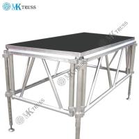 China Assembly 4'x8' Adjustable Event Stage Platform with Black and Customized Design for sale