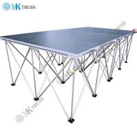 China Assembly 4'x8' Adjustable Event Stage Platform with Black and Customized Design for sale