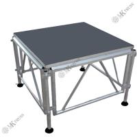 China Assembly 4'x8' Adjustable Event Stage Platform with Black and Customized Design for sale