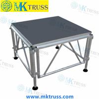 China Black and Customized Adjustable Legs Outdoor Assemble Event Stage with Performance for sale