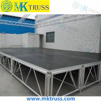 China Black and Customized Adjustable Legs Outdoor Assemble Event Stage with Performance for sale