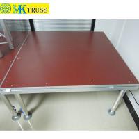 China 18mm Plywood or Tempered Glass Top Aluminum Outdoor Mobile Event Stages for Stage Show for sale
