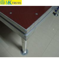 China 18mm Plywood or Tempered Glass Top Aluminum Outdoor Mobile Event Stages for Stage Show for sale