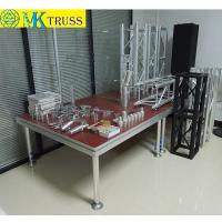 China 18mm Plywood or Tempered Glass Top Aluminum Outdoor Mobile Event Stages for Stage Show for sale