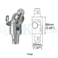 China Aluminum Ground Support Truss Tower System for 400mm Truss Frame Junction Way Hinge for sale
