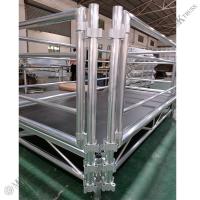 China Silver Aluminum Stage for Foldable Concert Equipment and Portable Seating at Wedding for sale