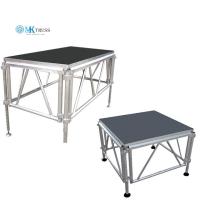 China Silver Aluminum Stage for Foldable Concert Equipment and Portable Seating at Wedding for sale
