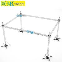 China Aluminum Alloy 6082-T6 Spigot Connection 400mm Square Truss for Arched Roof Party Truss for sale