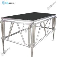 China 4'x8' Adjustable Event Stage Platform with Aluminum Stage Assembly and 18mm Plywood for sale